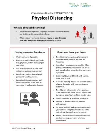 Physical Distancing Guide | Knights On Guard