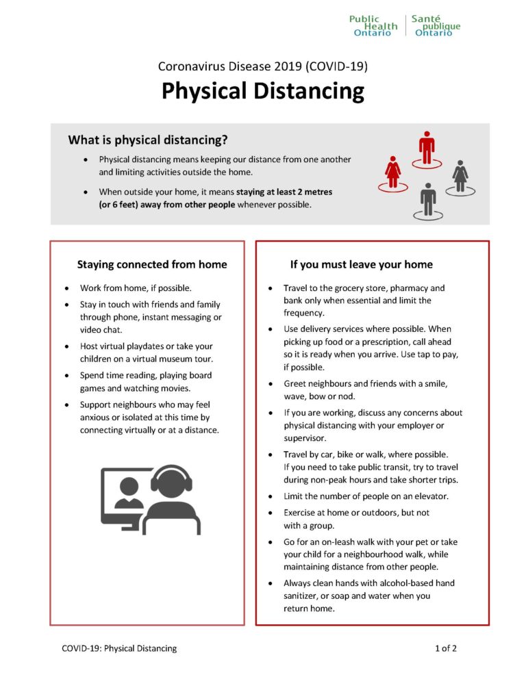 Physical Distancing Guide | Knights On Guard
